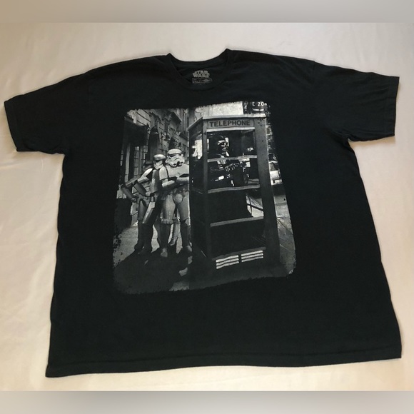 Star Wars | Shirts | Star Wars Darth Vader Telephone Booth Mens Black ...